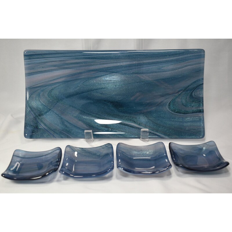 Fused Glass Sushi Plate - Etsy