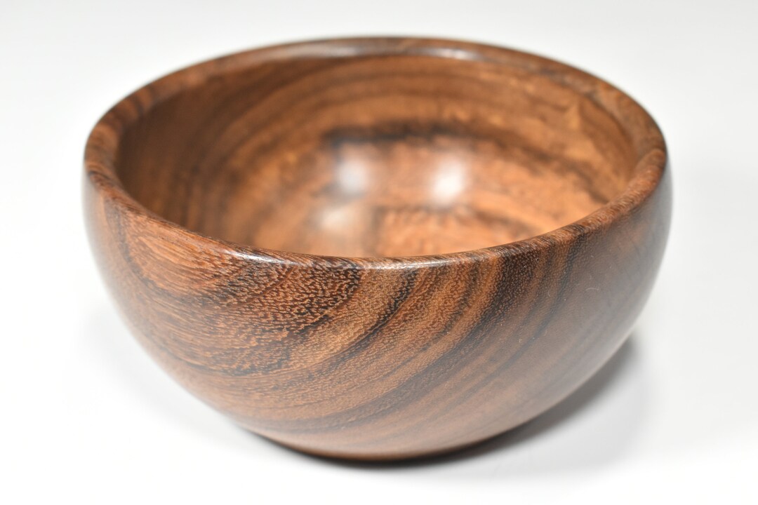 Afromosia african Teak Salt Pinch Wood Bowl 3 3/4 X 1 3/4 Handmade in ...