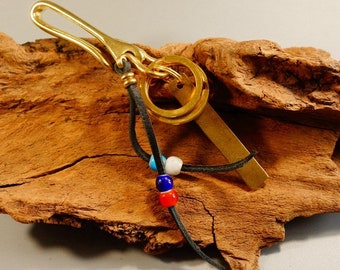 Brass key chain | Etsy