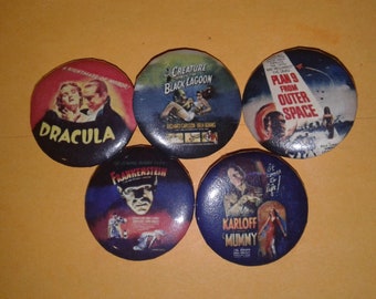 Horror Buttons | Etsy
