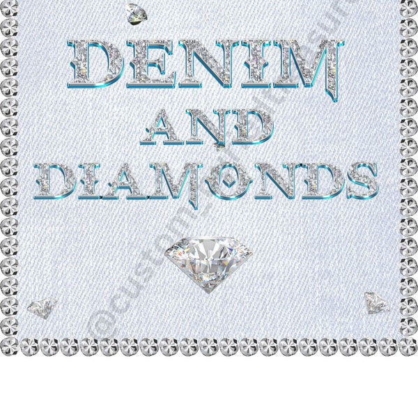 Denim and Diamonds - Etsy