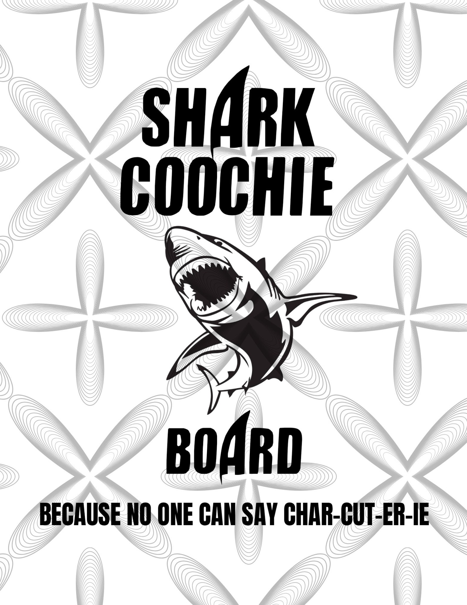 Shark Coochie Charcuterie Board SVG PNG - Etsy