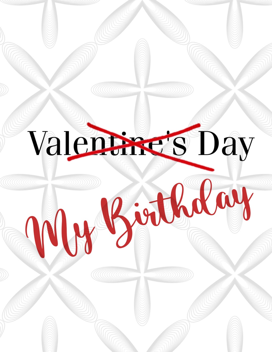 Valentine's Day Birthday SVG PNG - Etsy