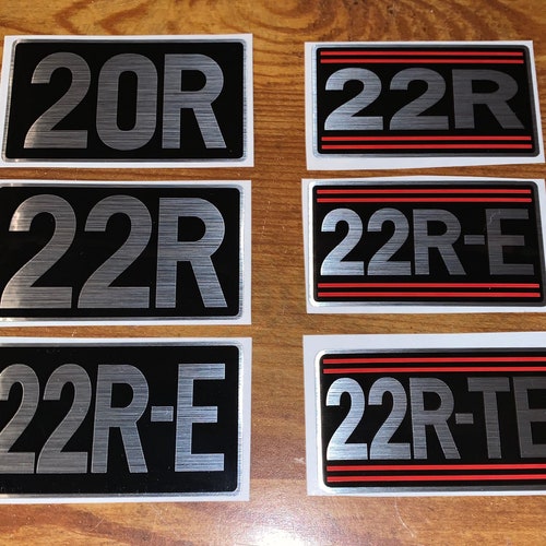 Toyota 22RE domed Valve Cover Labels Sticker - Etsy