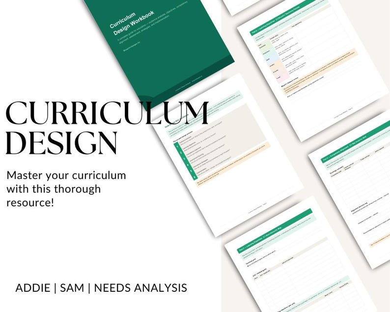 Curriculum Design Workbook | Planning Template, Educator Resource ...