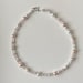 The “ashlyn” Necklace | Glass Bead Necklaces | Light Pink Freshwater ...
