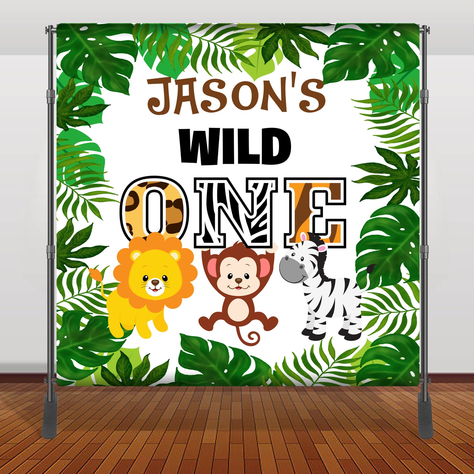Wild One Backdrop Jungle Backdrop Wild One Party Jungle - Etsy