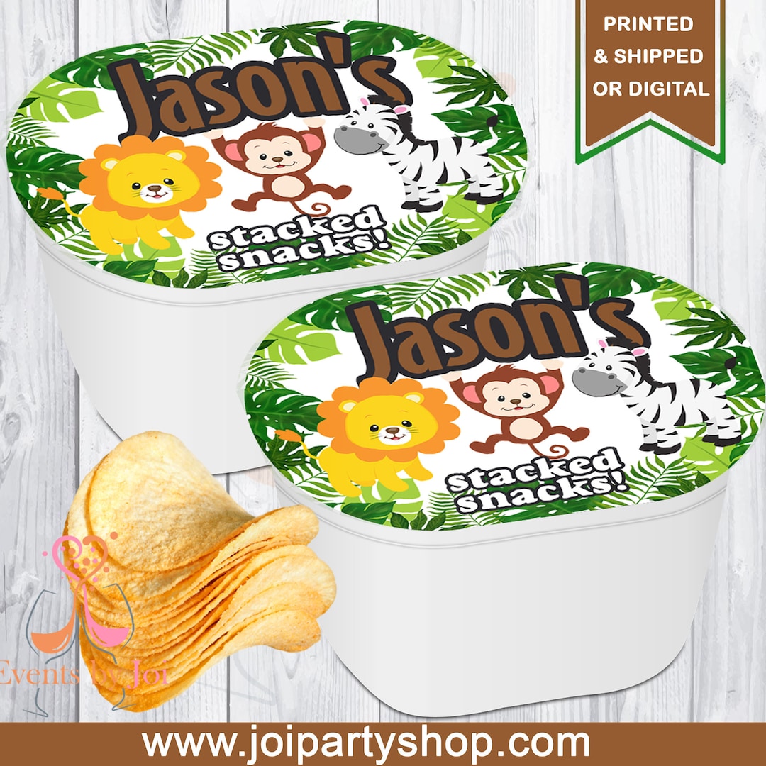 Jungle Chips, Jungle Stacked Snacks, Wild One Birthday, Jungle Treat ...