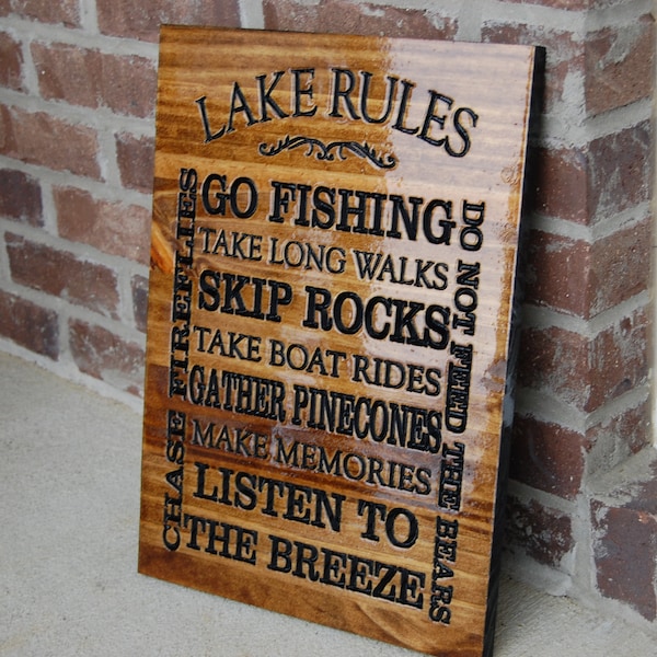 Lake Rules - Etsy
