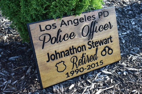 Police Officer Retirement SignPolice Retired Sign Veteran | Etsy