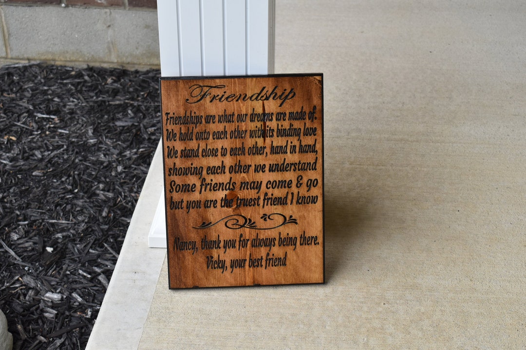Best Friend, Wall Art, Wall Decor, Inspirational Signs, Anniversary ...