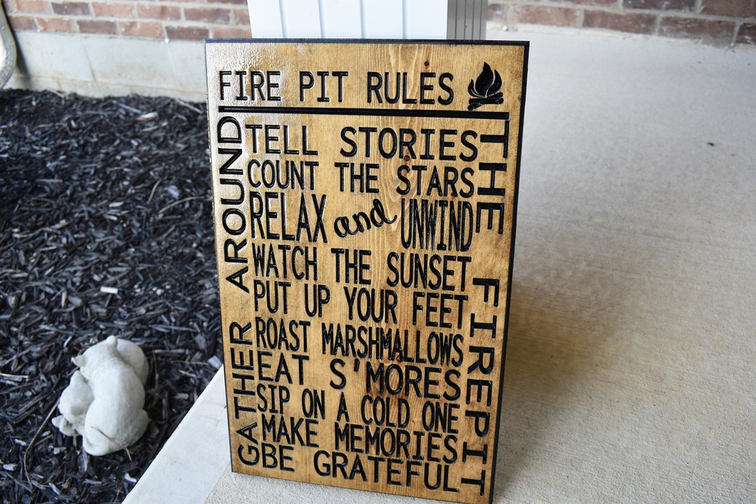 Firepit Sign,campfire Sign,camping,beer,fire Pit, Beach,lake House Sign ...