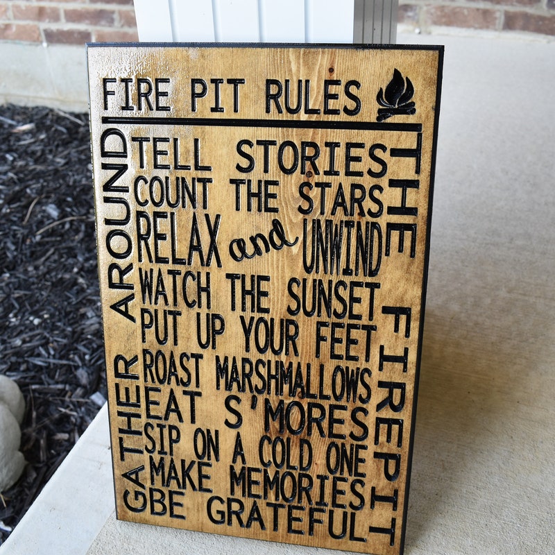 Campfire Sign - Etsy