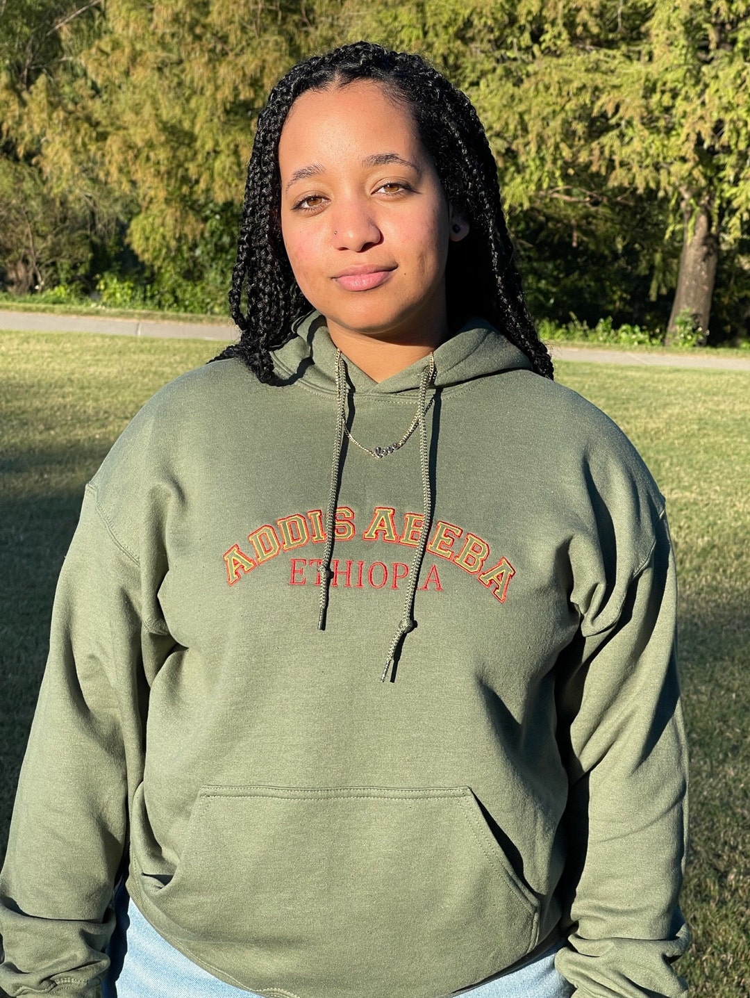 ADDIS ABEBA , Ethiopia, Embroidered Hoodie - Etsy