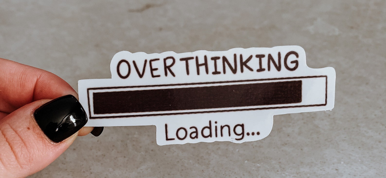 Overthinking Sticker Laptop Stickers Phone Stickers - Etsy