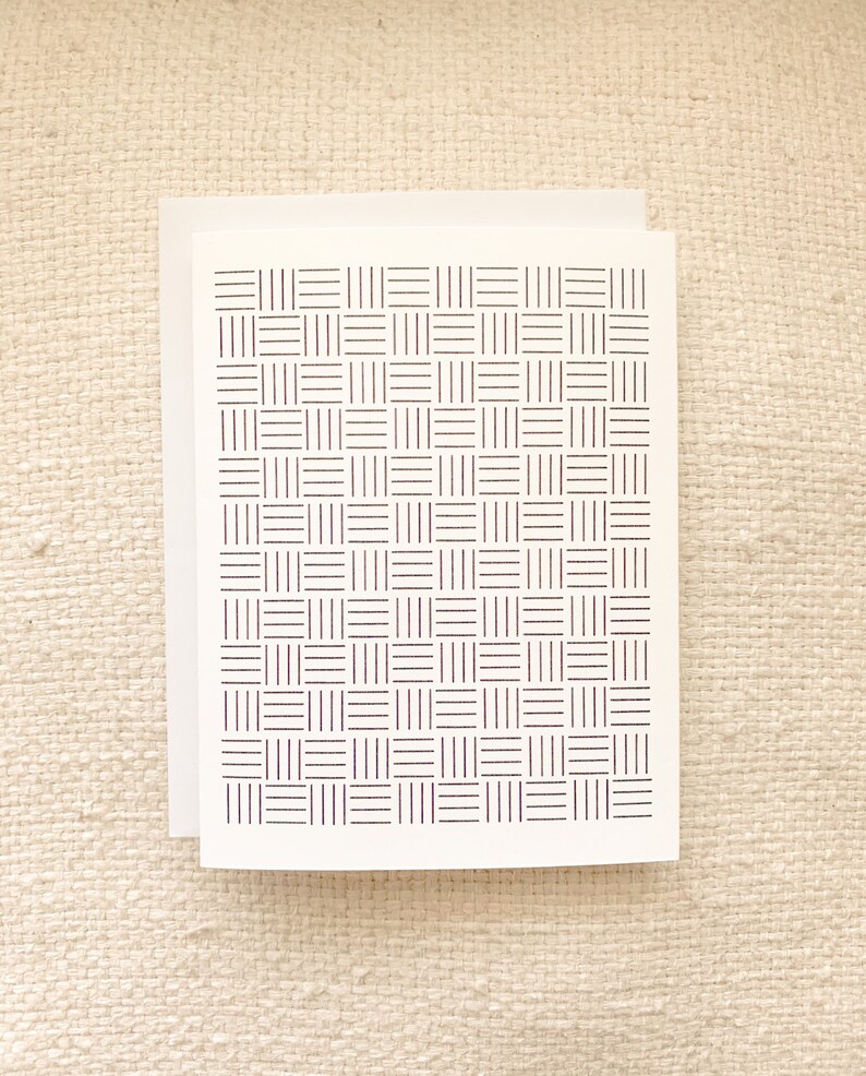 Geometric Blank Card | Etsy