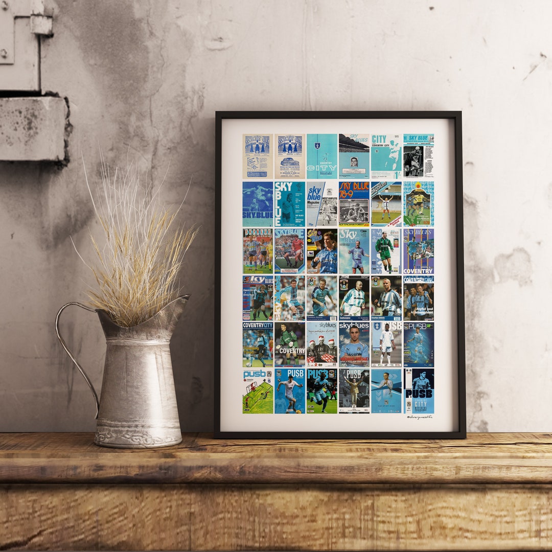 Coventry City Football History of Programme Covers A3 Print - Etsy