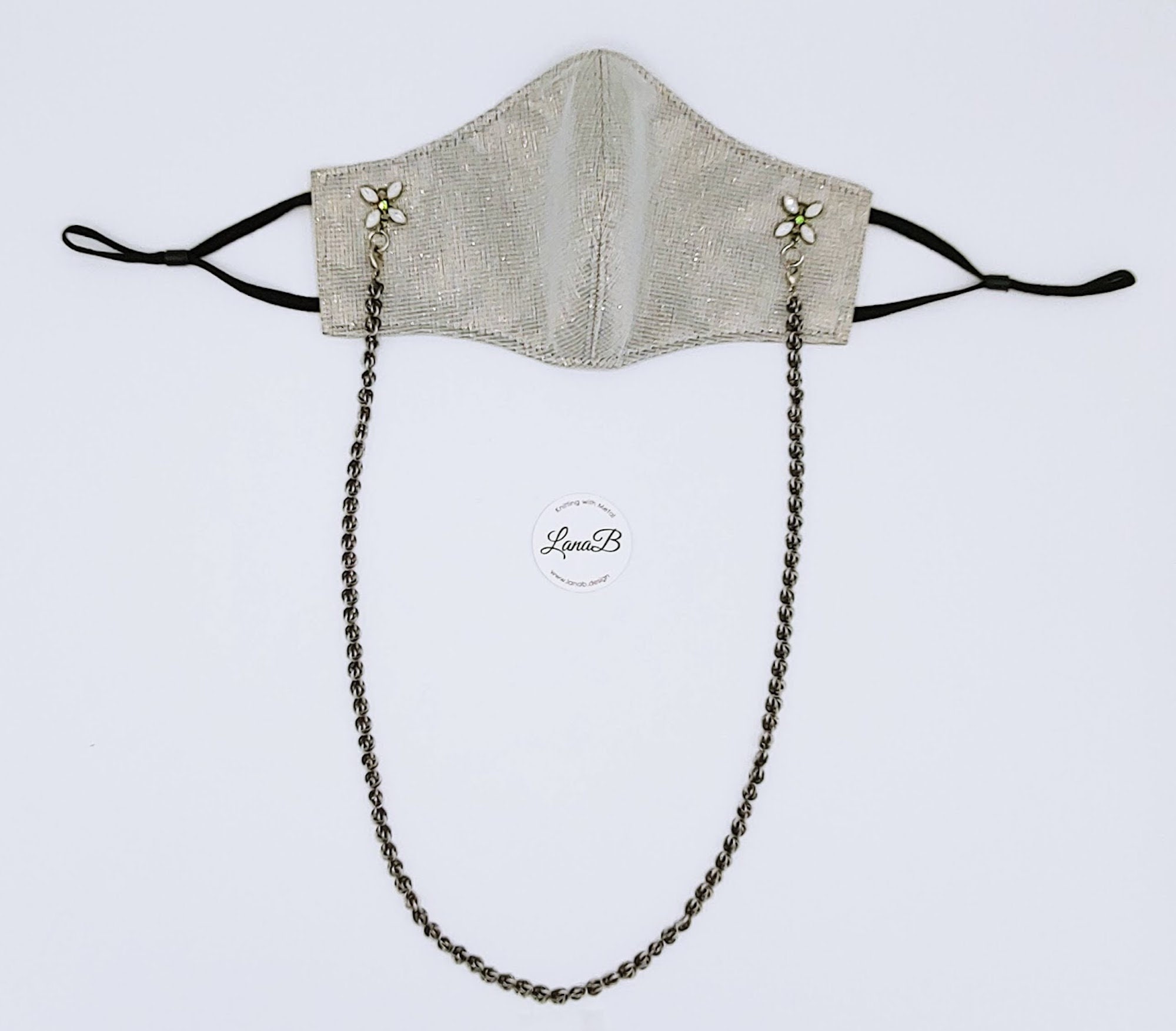 Sparkly Mask With Chain for Women - Etsy