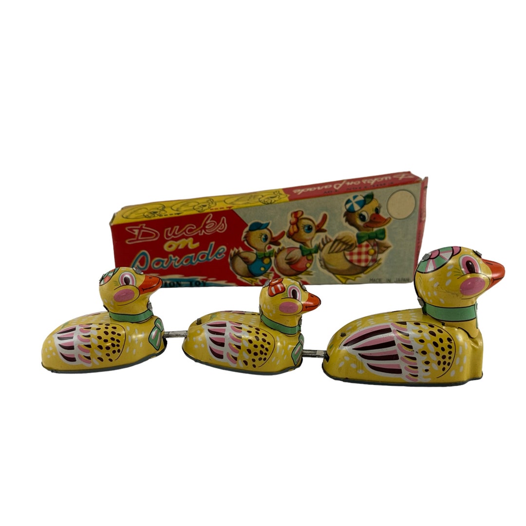 Vintage Ducks on Parade Tin Litho Friction Made in Japan - Etsy
