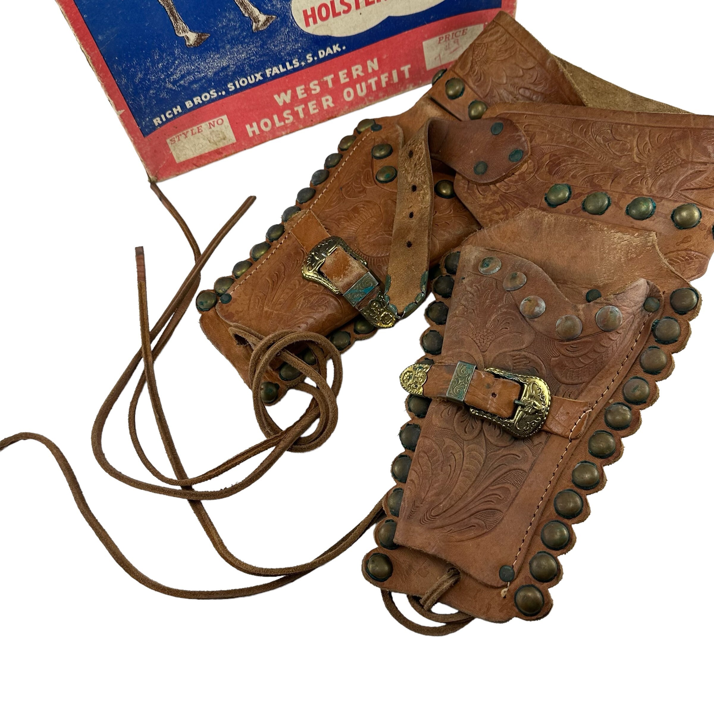 Vtg Kids Western Leather Holster Outfit Rich Bros. Sioux - Etsy