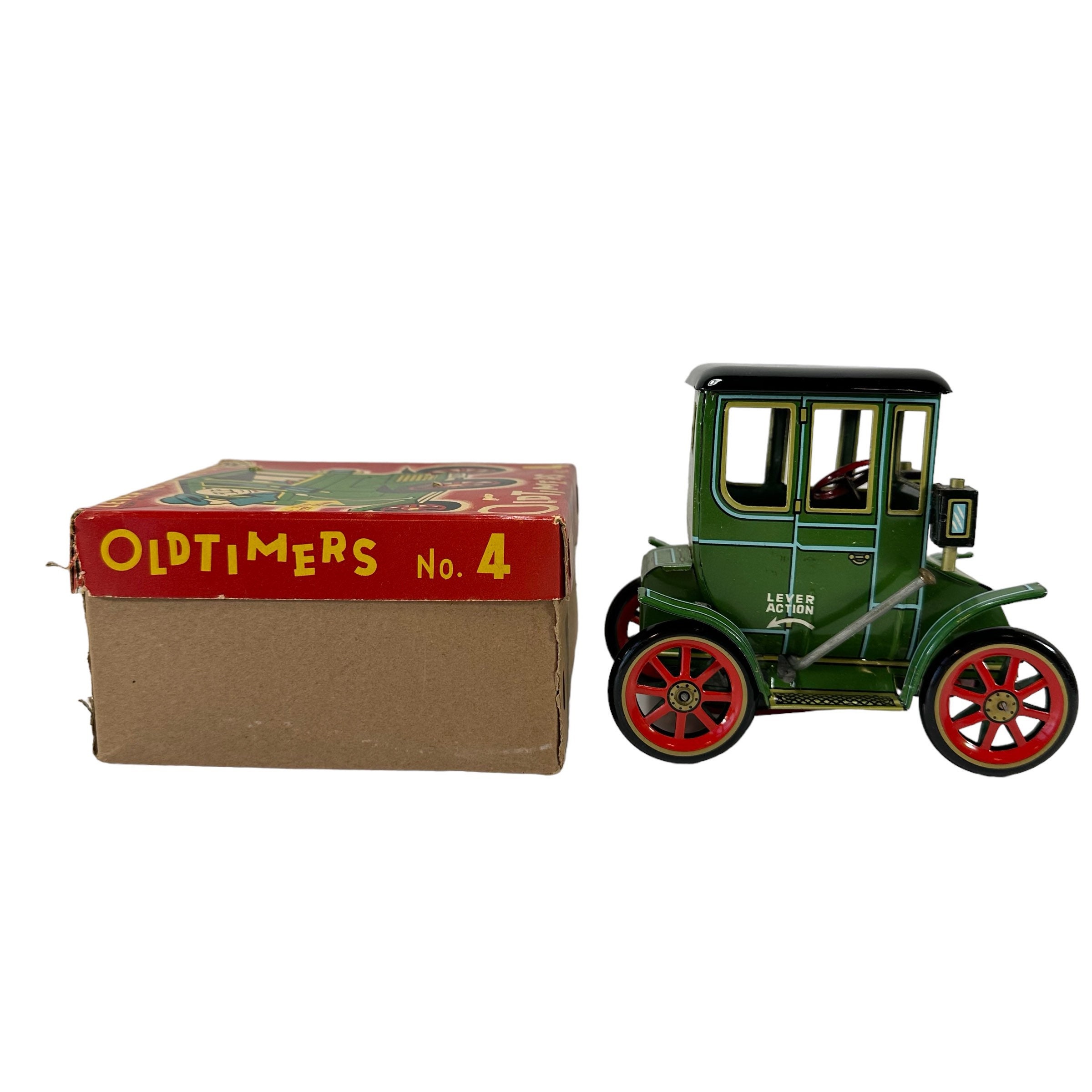 Old Timers 4 Tin Litho Lever Action Car Modern Toys W - Etsy