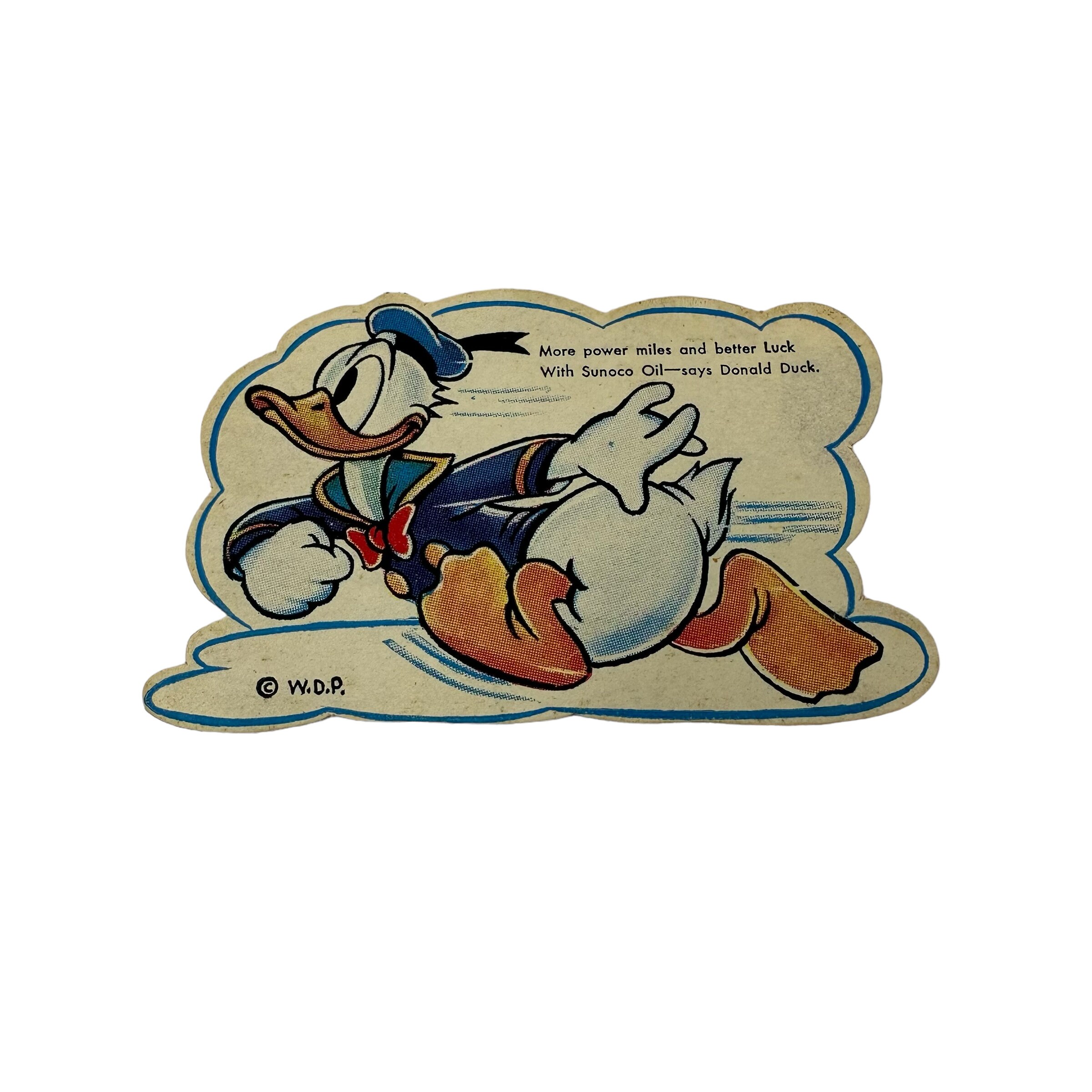 Vintage Sunoco Oil Mystik Decal Featuring Donald Duck W.D.P. - Etsy
