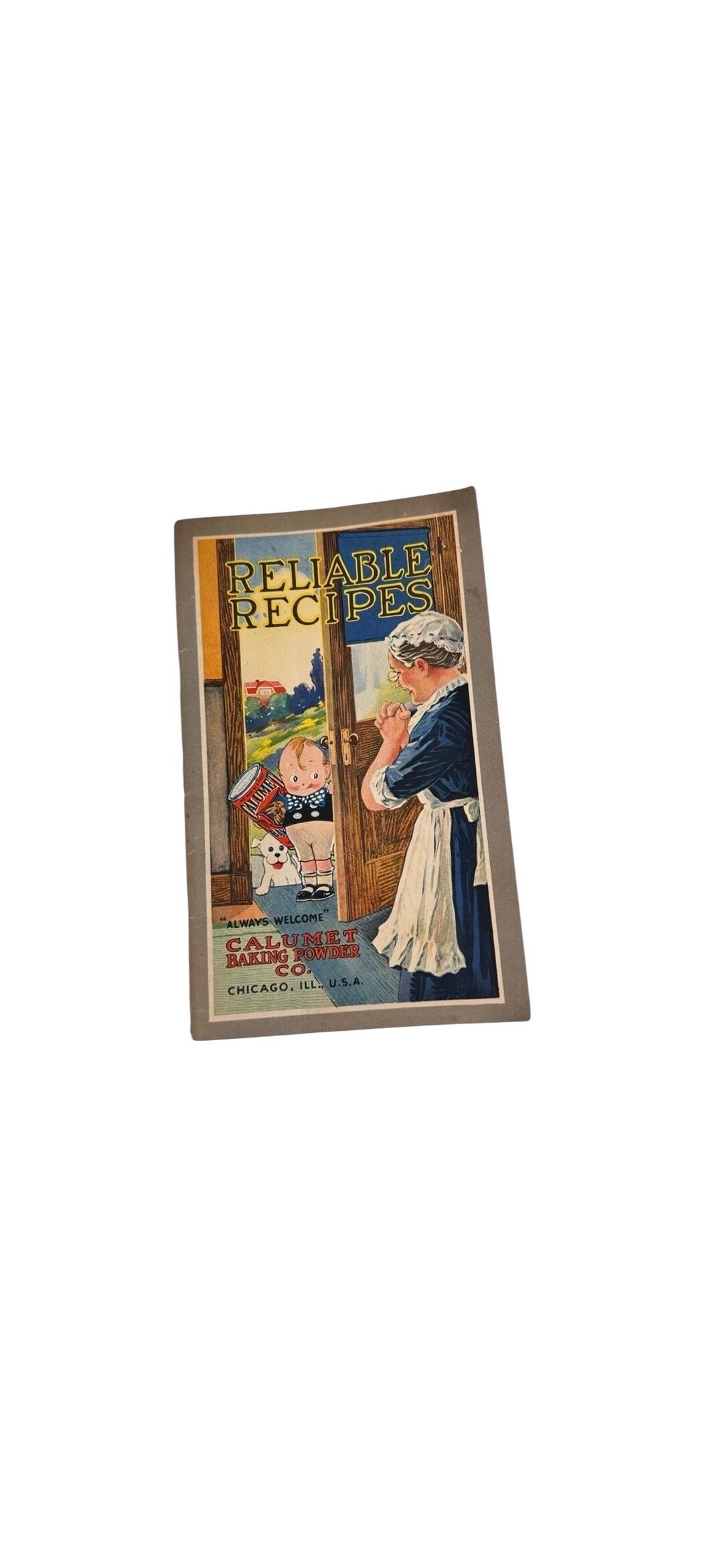 1920s Calumet Baking Powder Reliable Recipes Booklet Color Illustration ...