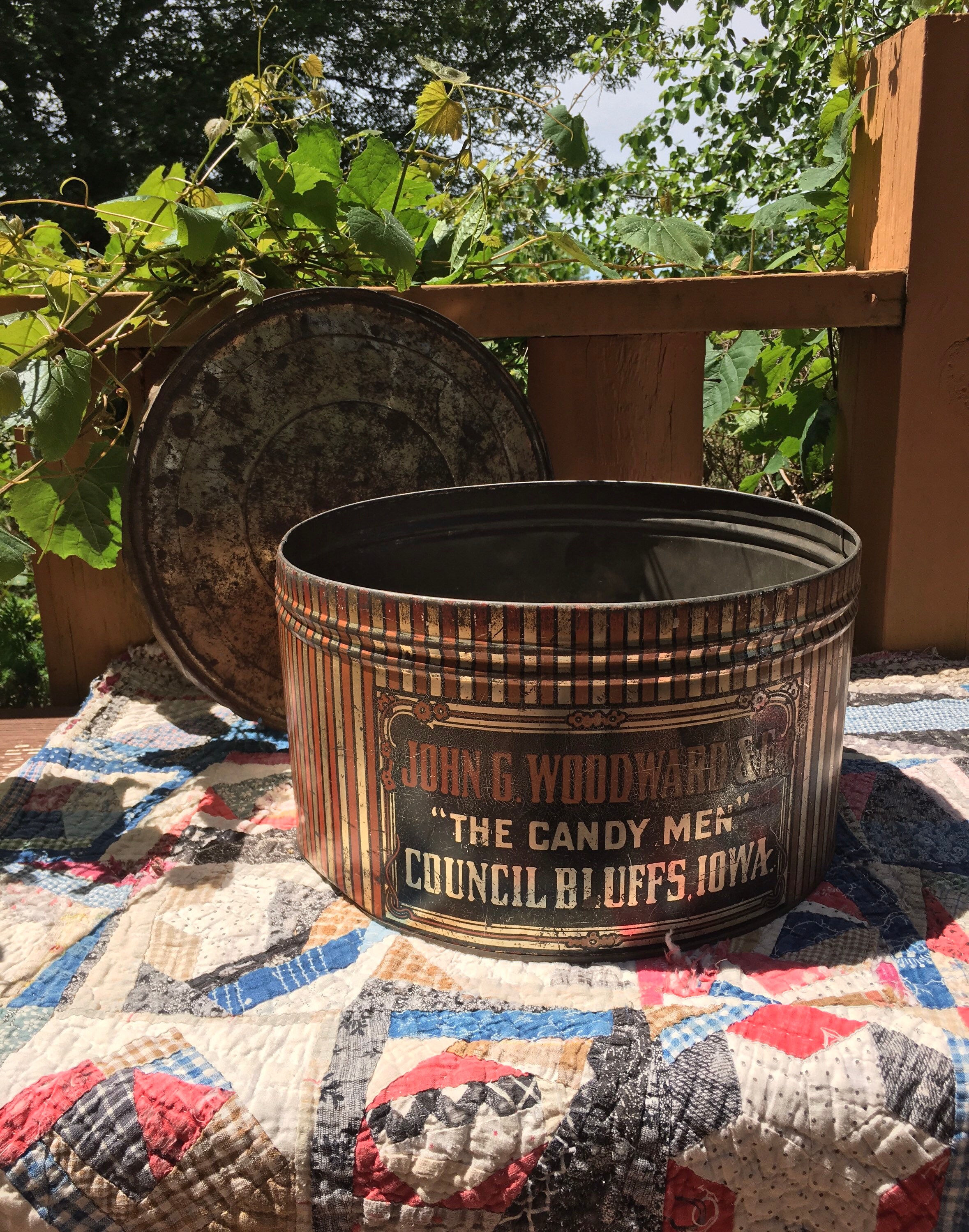 Antique Vtg Advertising John G Woodward the Candy Men Council Bluffs ...