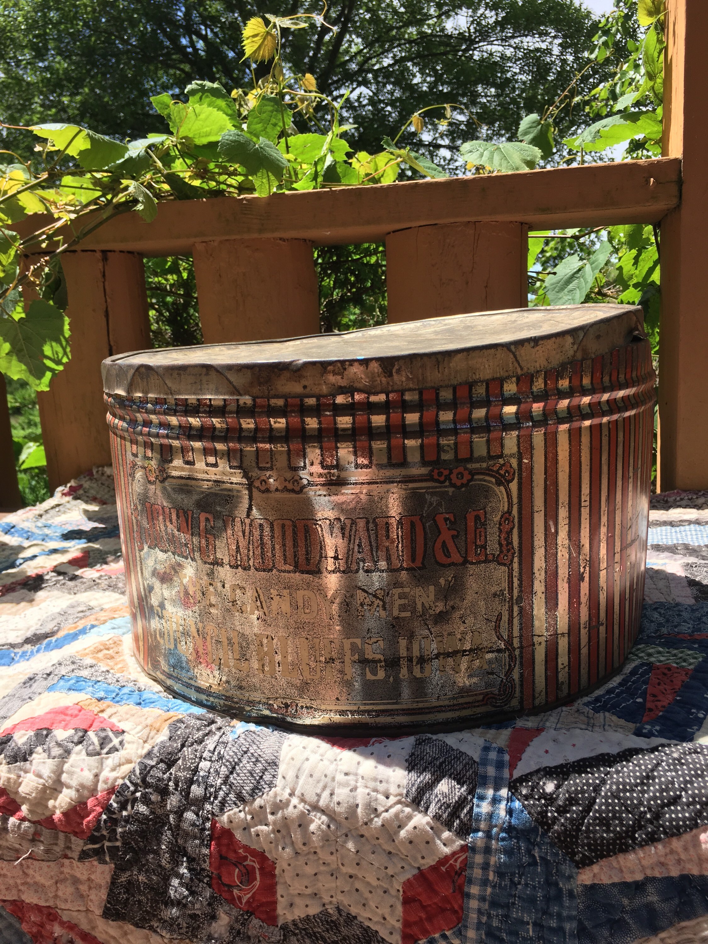 Antique Vtg Advertising John G Woodward the Candy Men Council Bluffs ...