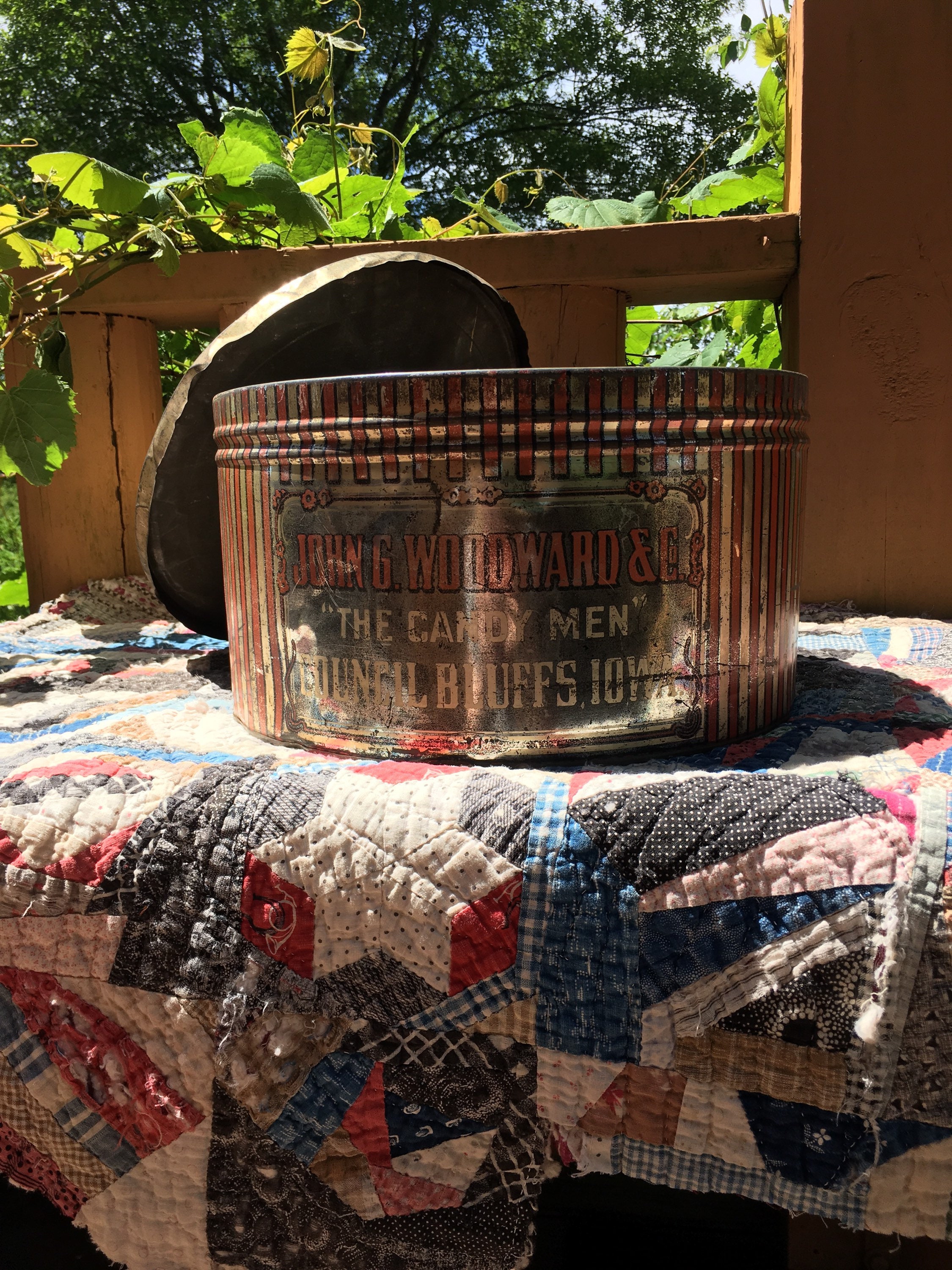 Antique Vtg Advertising John G Woodward the Candy Men Council Bluffs ...