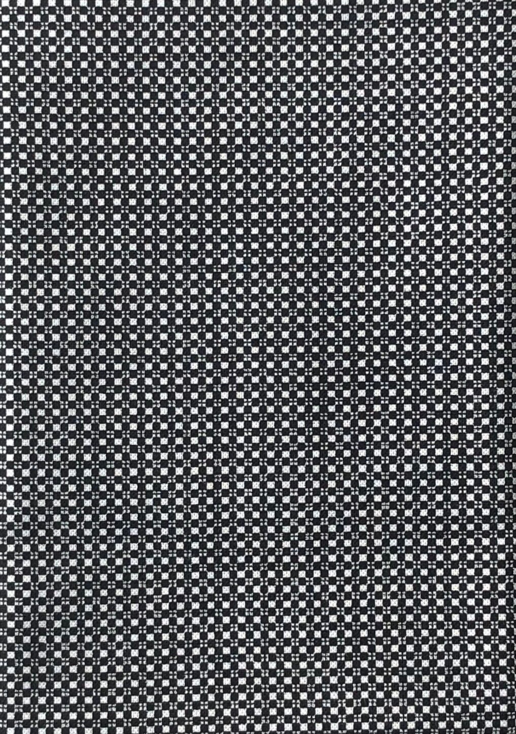Black and White Tiny Check Cotton Print | Etsy