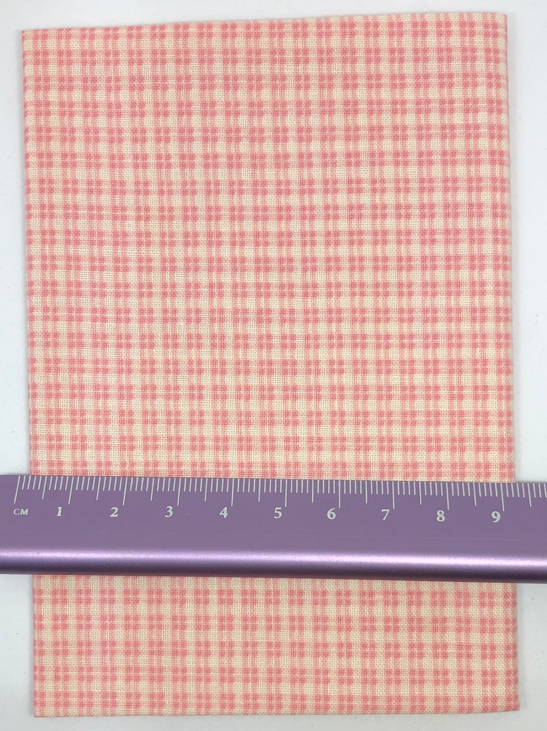 Small Pink Check Cotton Fabric. Perfect for 1/12th Scale Dolls House - Etsy