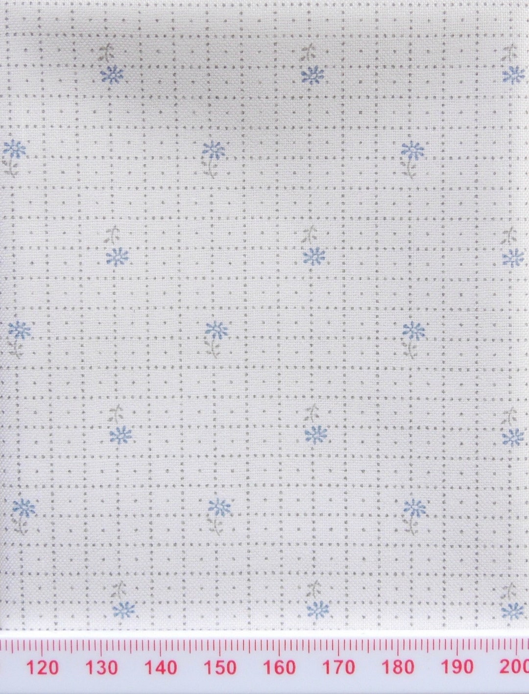 Tiny Blue Flower on a Square Pattern - Etsy