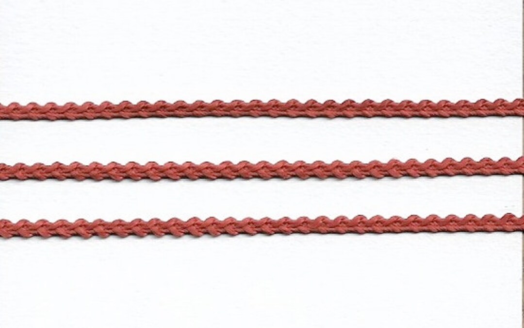2mm Knobbly Braid - Rust - Etsy