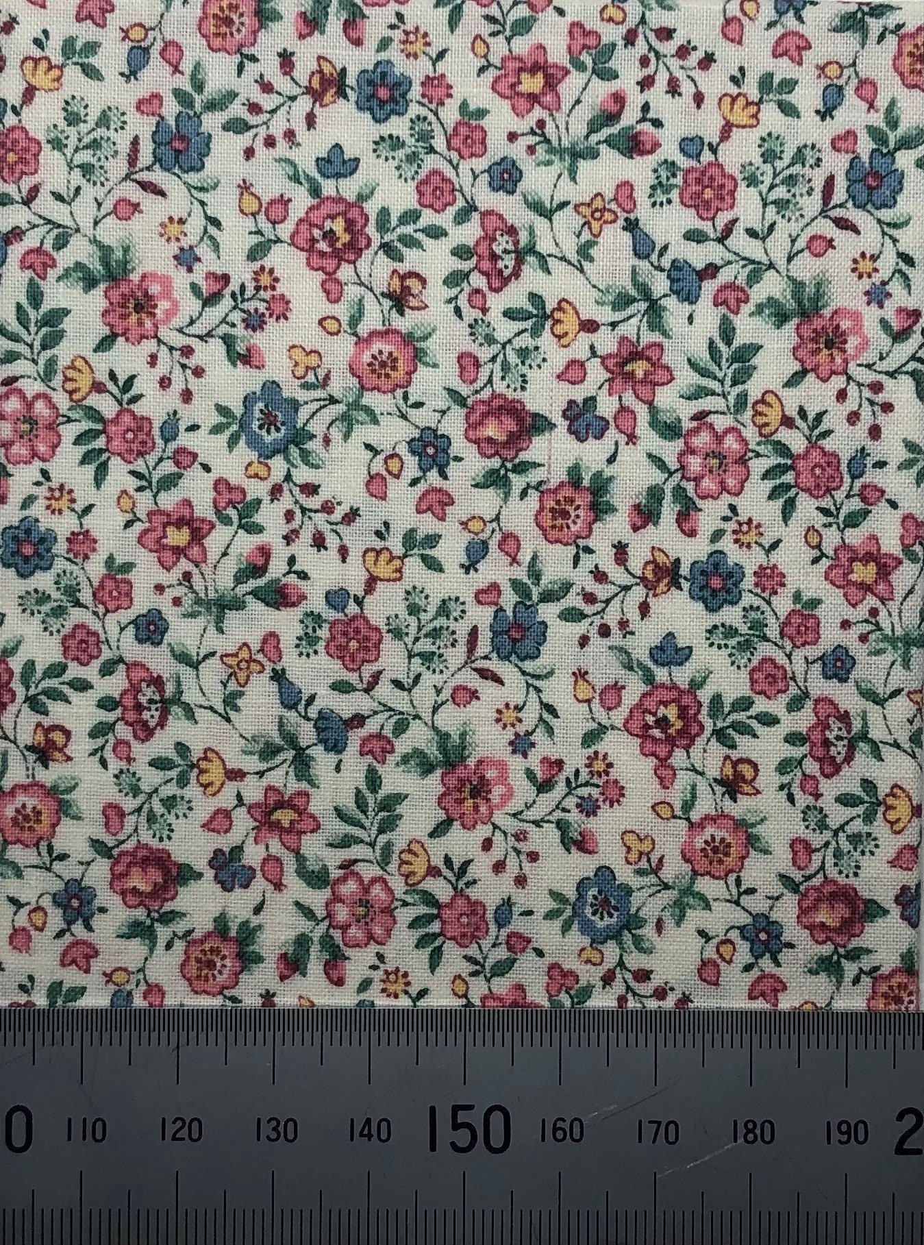 Multi Floral Cotton Print Small Scale Print - Etsy UK