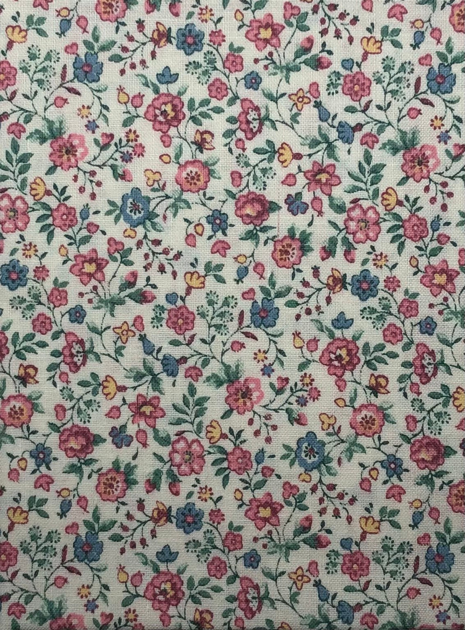 Multi Floral Cotton Print Small Scale Print - Etsy UK
