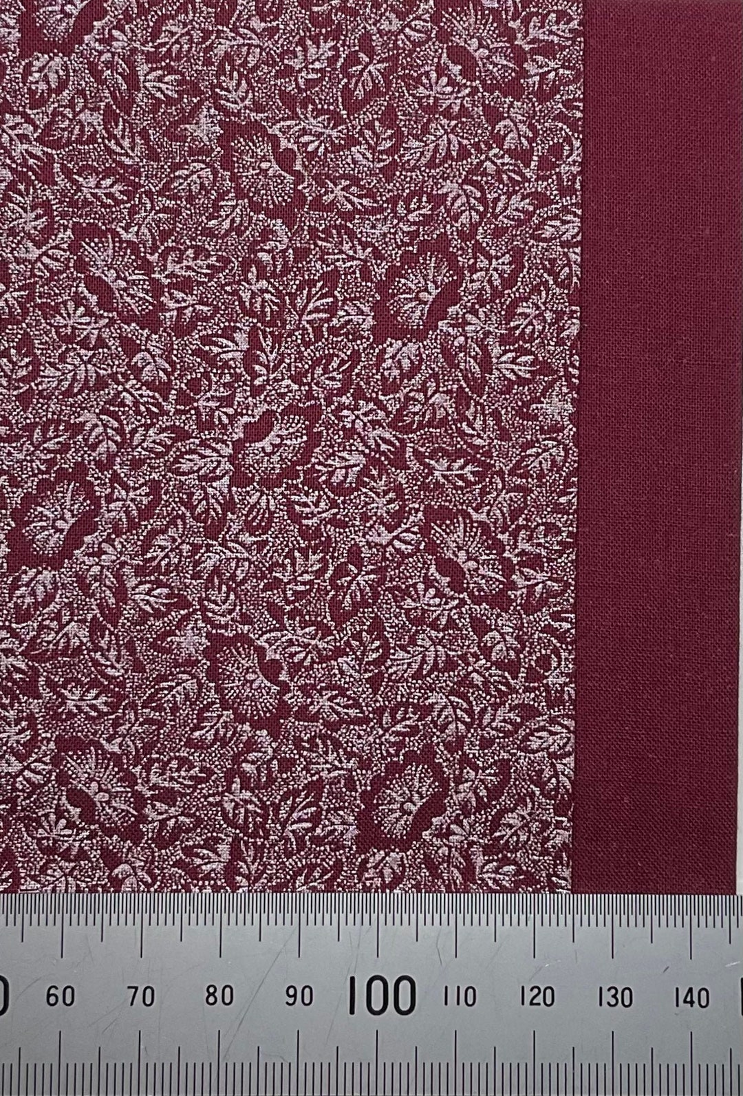 Reversible Floral and Plain Fabric. Great for Small Scale Crafts and ...