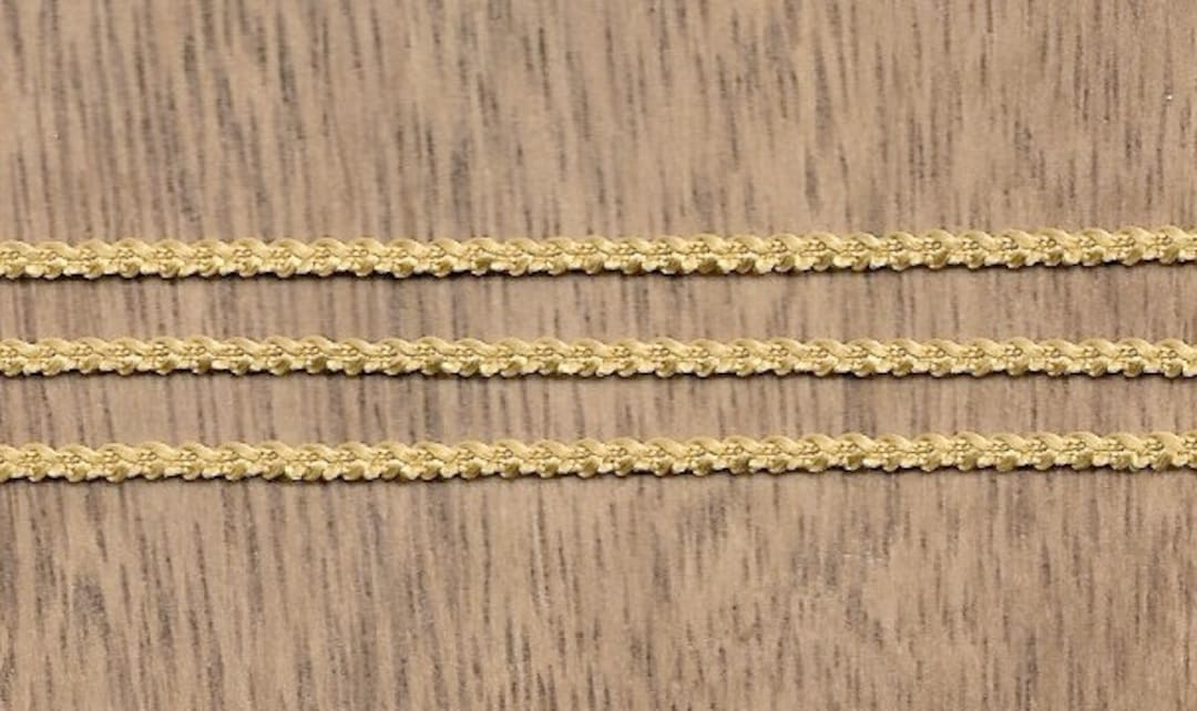 2mm Knobbly Braid - Gold - Etsy UK