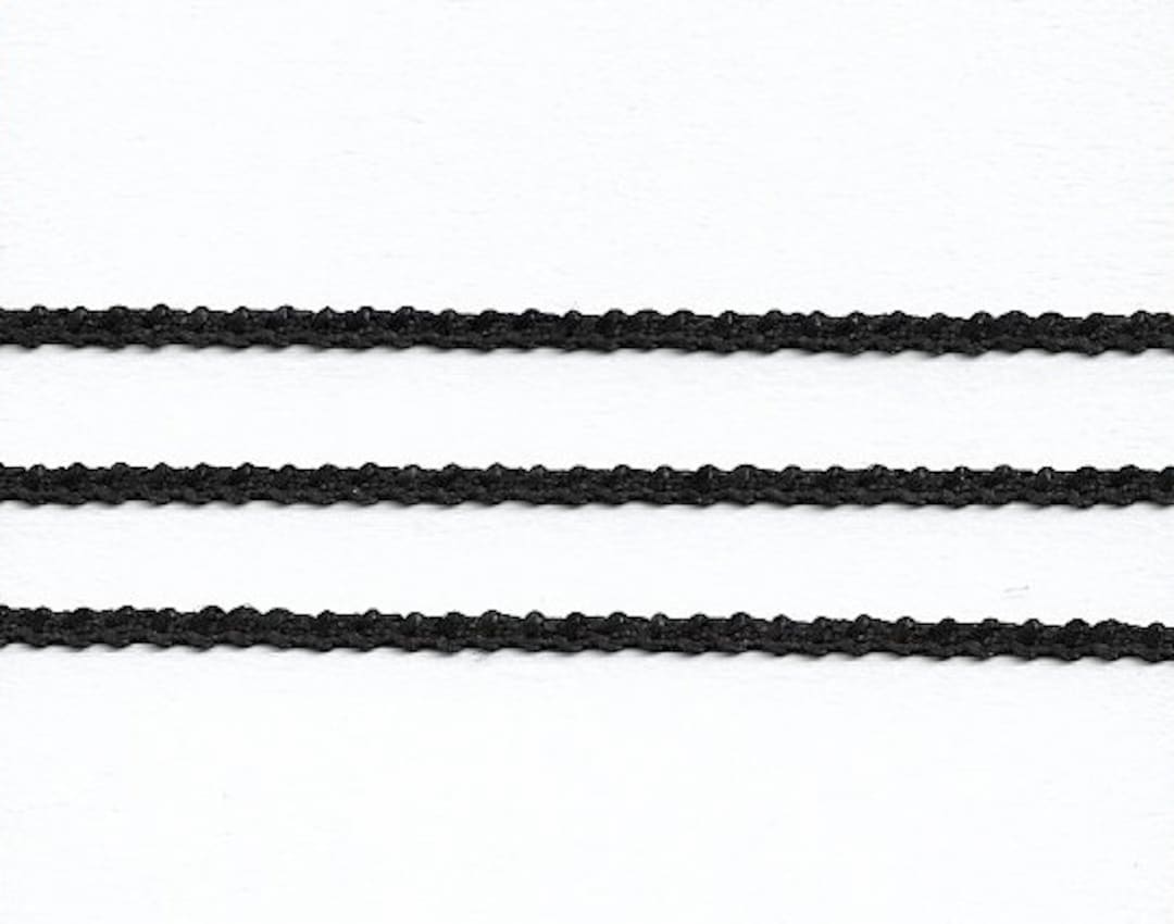 2mm Knobbly Braid - Black - Etsy
