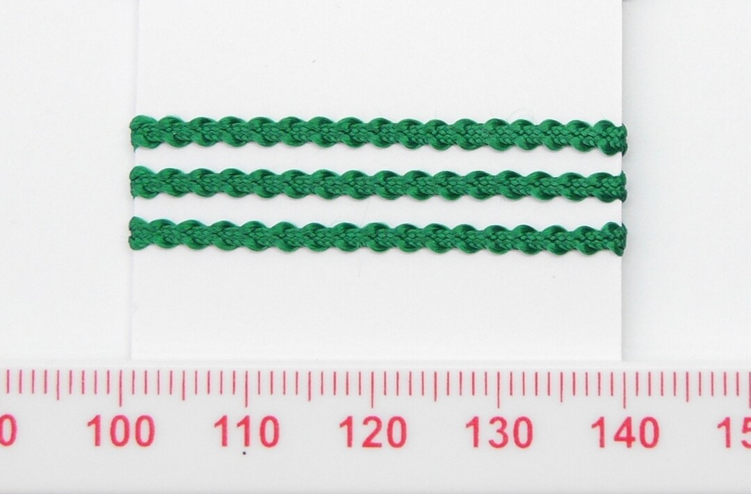 2mm Knobbly Braid - Dark Green - Etsy