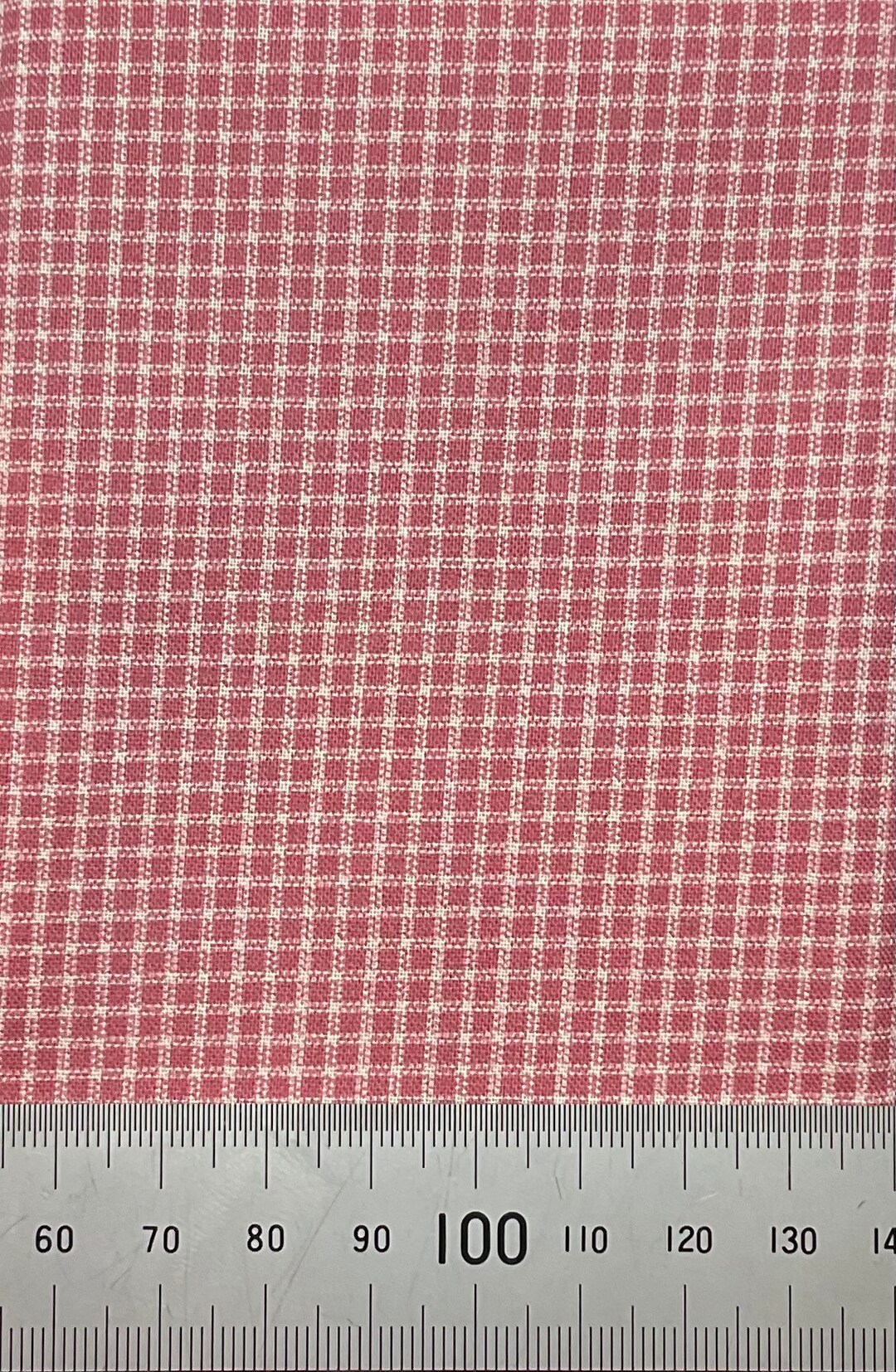 Pink and White Check Cotton Mini Print. - Etsy