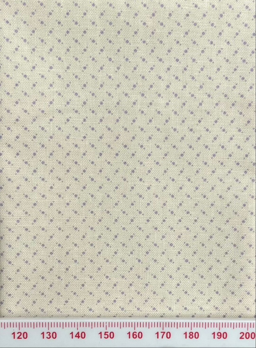 Lilac Spots on Beige Cotton. Great for Small Scale Crafts, Miniatures ...