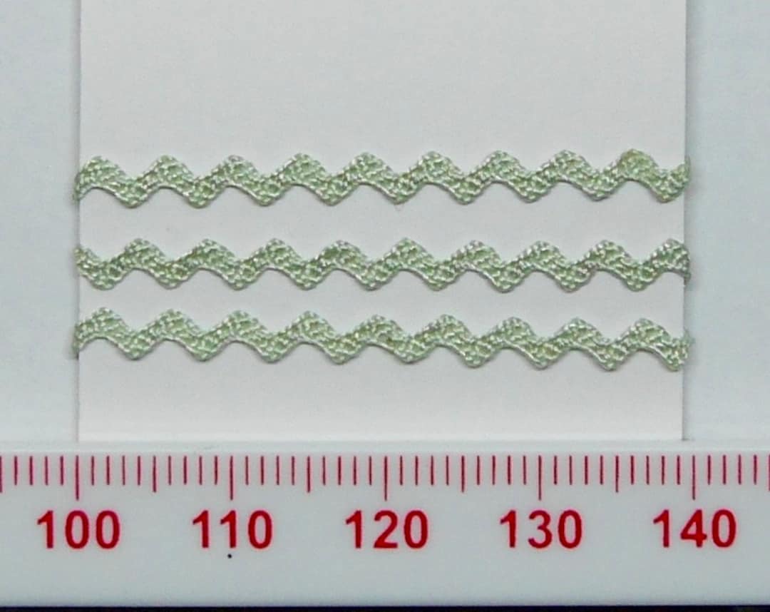 Tiny Ric-rac Braid Pale Green - Etsy