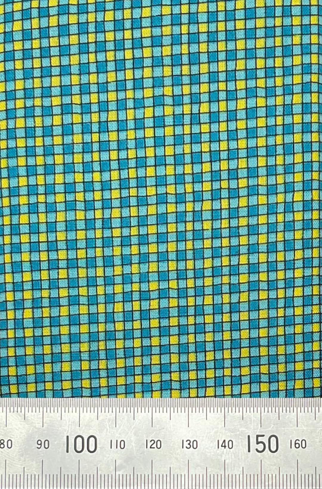 Blue and Yellow Check Cotton Mini Print - Etsy