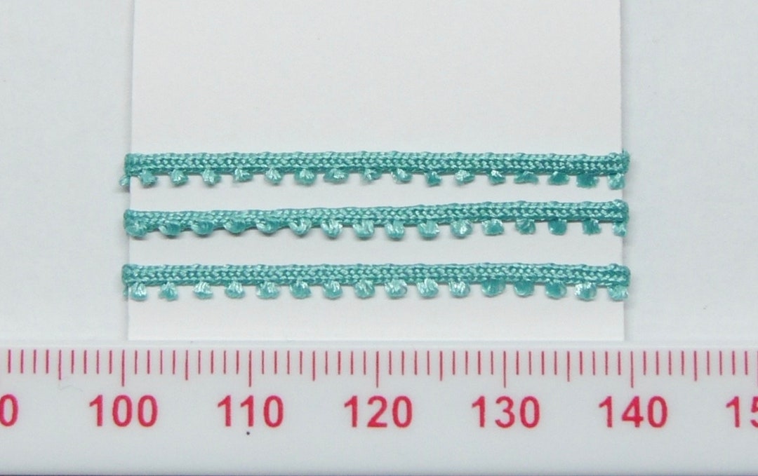 Tiny Picot Braid - Deep Aqua - Etsy