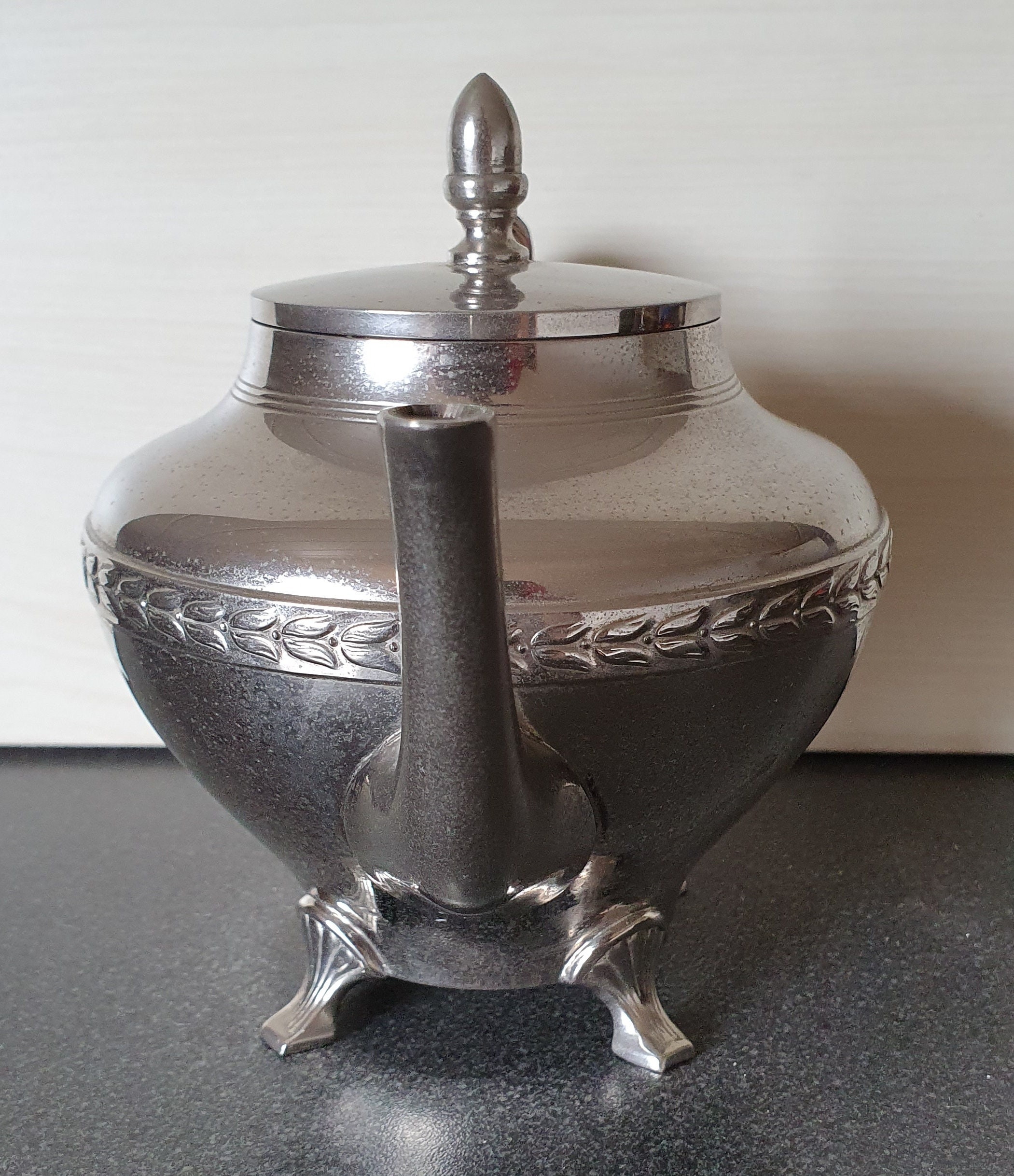 Art Deco Dutch Teapot C&vv 1930s Metal With Wicker Wrapped | Etsy