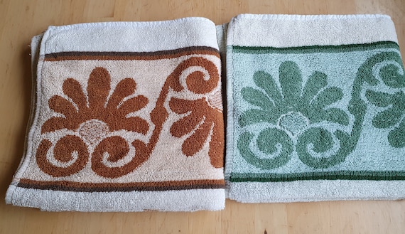 Brown and green towels store
