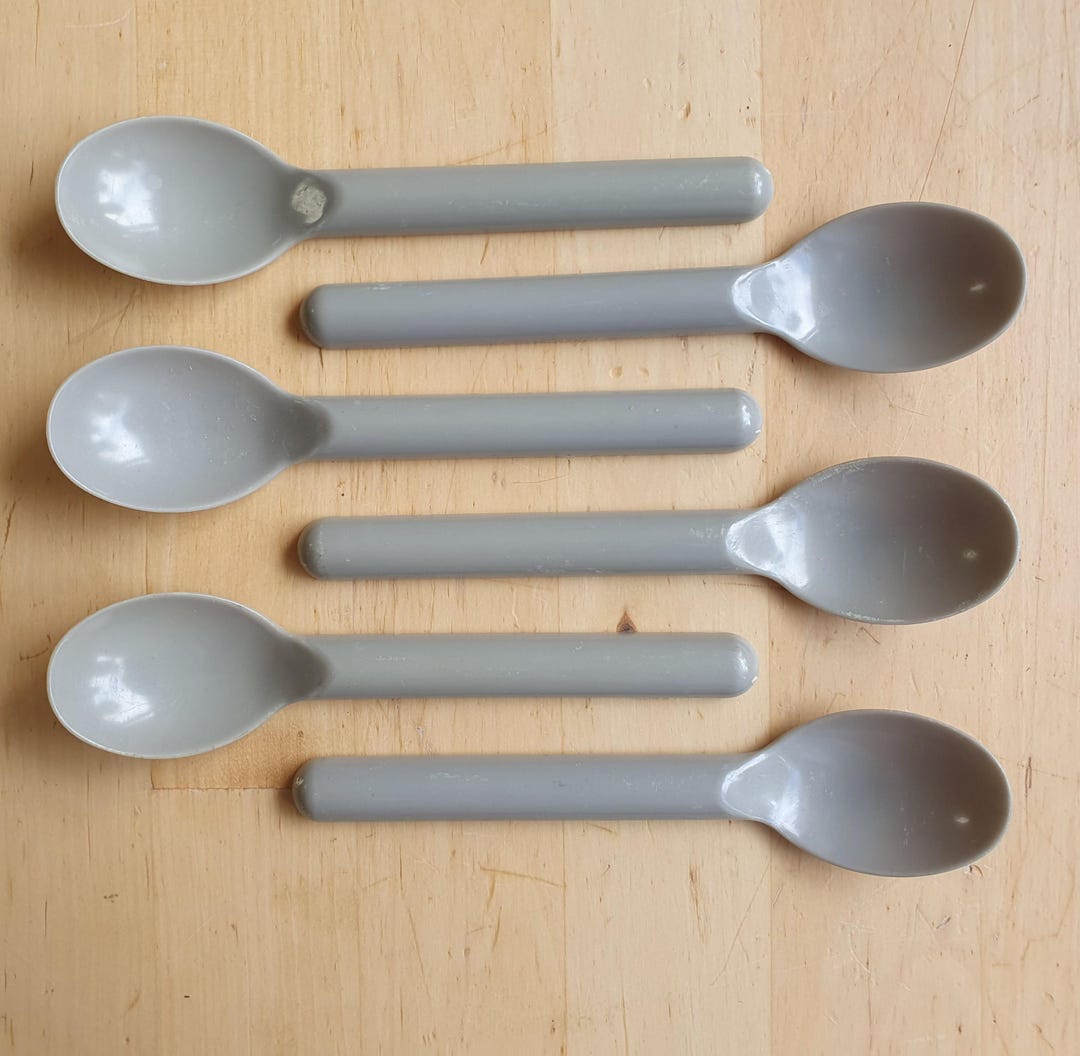 Vintage Plastic Egg Spoons, 6, Stackable, Possibly From HEMA - Etsy