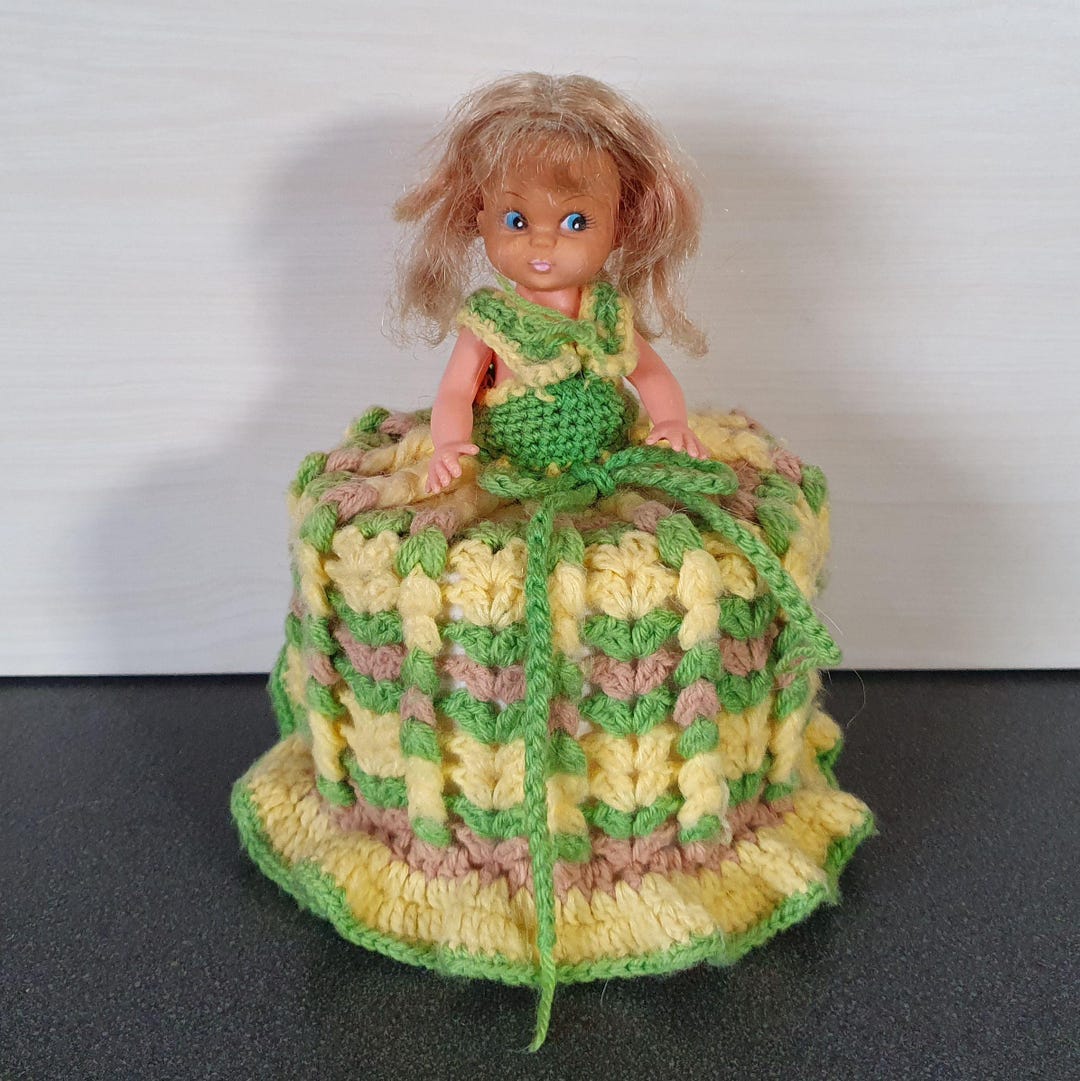 Vintage Handmade Toilet Dolly, Toilet Roll Cover With Doll, Car ...