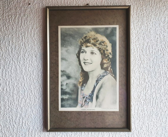 Mary Pickford Colorized Original Photograph Framed - Etsy